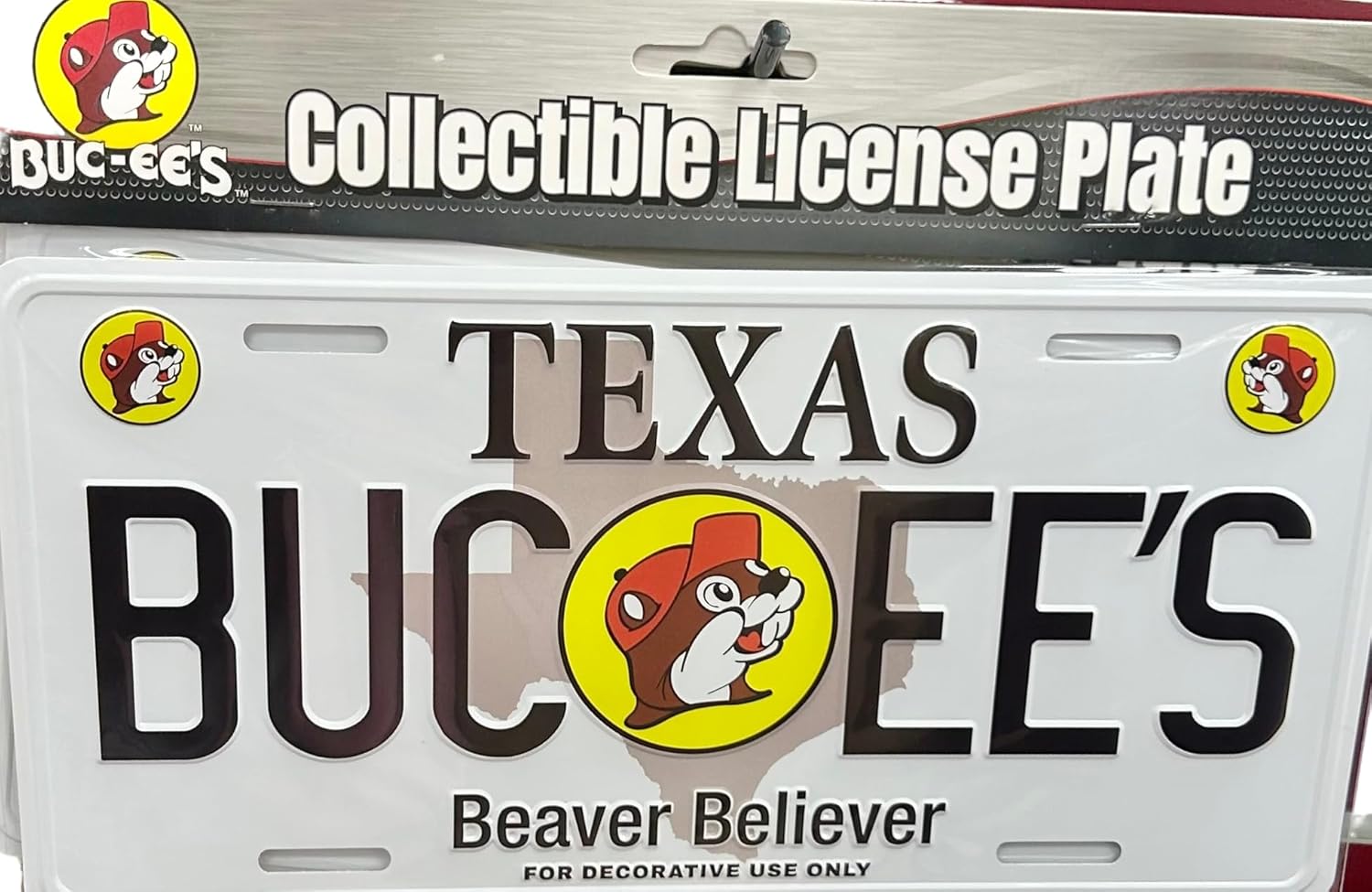 Buc-ee's Texas Beaver Believer Collectible License Plate, Decorative ...
